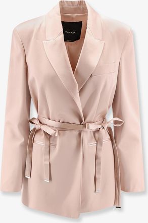 Pinko Rapa satin blazer with belt - PINKO - gender_Woman