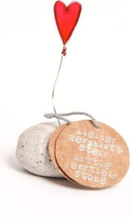 Good old Friends Mini Herzblatt Stein
