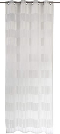 Elbersdrucke halbtransparente Gardine Ösenschal Blockbuster 00 weiß 255 x 140 cm Vorhang mit Ösen für Wohnzimmer Schlafzimmer Flur 198503