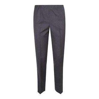 Ql2 Quelledue Schmal geschnittene Hose - - Trousers - Damen - Grau - L