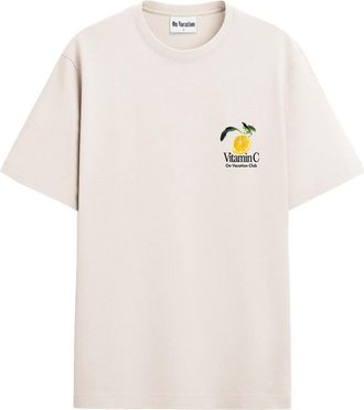 On Vacation T-Shirt aus Bio-Baumwolle mit beidseitigem Print in