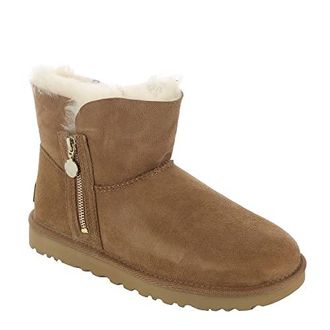 UGG Bailey Zip Mini, Classic Boot Femme, Chestnut, 38 EU
