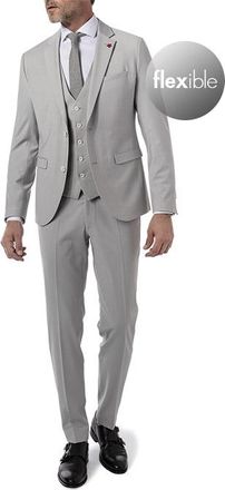 Cinque Herren Anzug grau Schurwoll-Stretch