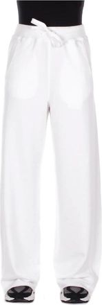 Dondup Femme, Pantalons, Blanc, Taille: 42 FR Wide Pantalons
