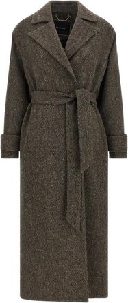 Kiton Femme, Manteaux, Brun, Taille: 40 FR Trench Manteaux