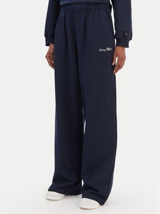 Tommy Hilfiger Jogginghose Script WW0WW48784 Dunkelblau Relaxed Fit
