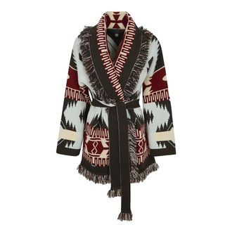 Alanui Femme, Pulls, Multicolore, Taille: 40 FR Icon Jacquard Cardigan