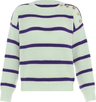 Faina Zur Seite fahren Damen WOLLWEISS LILA