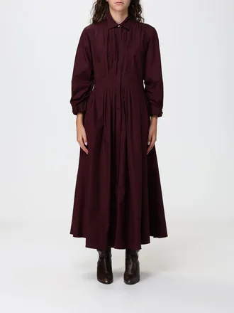 Max Mara S Max Mara Robe chemisier midi en popeline de coton avec boutons dissimul&eacute;s