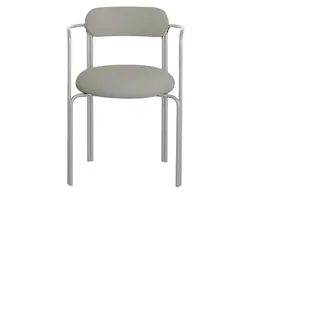 Gabrielle Paris Chaise en laine et acier chrom&eacute; Hortense Gabrielle Paris