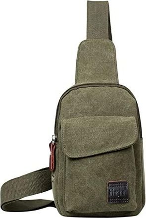 Generic Sac à main décontracté en toile - Sac à bandoulière en cuir, Vert, Taille unique
