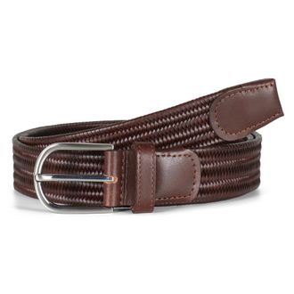 Howard London Homme, Accessoires, Brun, Taille: 85 CM Ceinture Tress&eacute;e &Eacute;lastique Asher