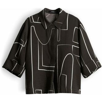 someday Zesane Kurzarmbluse - - Blouses & Shirts - Damen - Braun - M