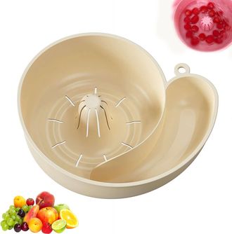 Generic Schnecken-Ablaufkorb, rotierende Obst-Gemüse-Waschschüssel mit Sieb, tragbares Abtropfgestell, Obst-Waschbecken, ideal für Zuhause, Küche, Mahlzeiten-
