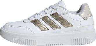 adidas Damen COURTBLOCK Shoes, FTWR White/Cyber met./Orbit Grey, 40 2/3 EU