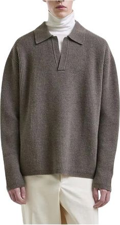 Hev&ograve; Homme, Pulls, Gris, Taille: XL Tricots en maille col V