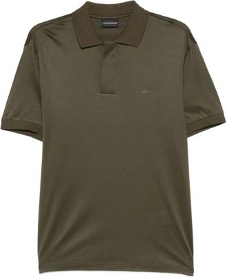 Emporio Armani Homme, Tops, Vert, Taille: XL Polo Chemises