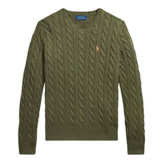 Ralph Lauren Homme, Pulls, Vert, Taille: S Pull en maille torsad&eacute;e avec logo