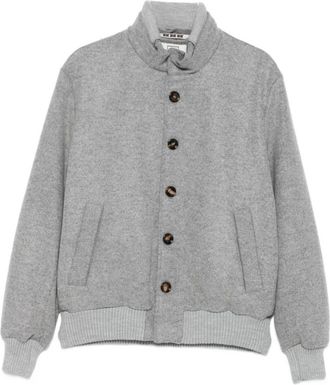 Kired Kired, Homme, Vestes, Gris, Taille: XL Bomber gris avec col haut