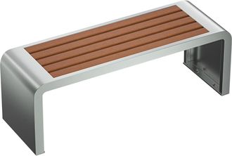 Generic Parkbank Wetterfest 2 Sitzer Gartenb&auml;nke Metall Balkon Bank Edelstahlrahmen Tragkraft 500 kg f&uuml;r Veranda Au&szlig;enbereich Rasen Haust&uuml;r Gastronomie(120cm(