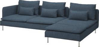 IKEA SÖDERHAMN 4er-Sofa mit Récamiere