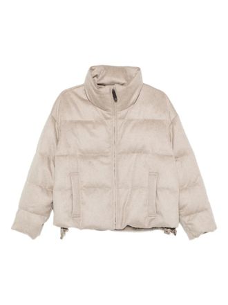 Max Mara quilted-pattern padded jacket - Nude