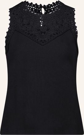 Betty&Co Betty&Co Patchwork-Shirt Ohne Arm schwarz