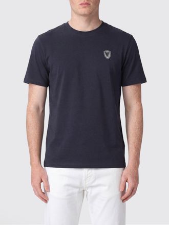 Blauer T-Shirt Homme couleur Bleu