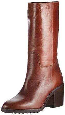 Fred De La Bretoniere Shabbies Amsterdam Femme Shs0772 Bateau 7 CM Cuir Grain Brillant, Brown, 36 EU