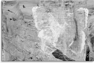 Paul Sinus Art Sinus Art Abstrakt 846-120x80cm SCHWARZ-Weiss Bilder - Wandbild Kunstdruck in XXL Format - Fertig Aufgespannt - TOP - Leinwand - Wand Bild - Kunst Bil