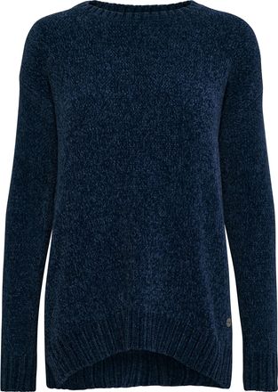Oxmo Elvina Damen Strickpullover Grobstrick Pullover, Größe:M, Farbe:Insignia Blue (194010)