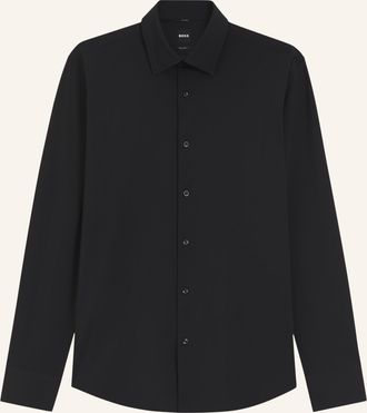 HUGO BOSS Hemd P-Joe-Kent-c1-222 Regular Fit schwarz