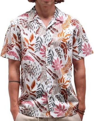 Teddy Smith Chemise Droite à Manches Courtes avec col hawaien CFALCO MC