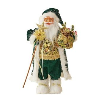 Generic Stibtmr P&egrave;re No&euml;l Petite Figurine De P&egrave;re No&euml;l Debout P&egrave;re No&euml;l avec Sac Vert P&egrave;re No&euml;l PP+Tissu D&eacute;coration De du P&egrave;re No&euml;l D&eacute;coration De No&euml;l Ornemen