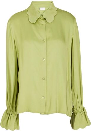 8 by YOOX VISCOSE WAVE TRIM SHIRT