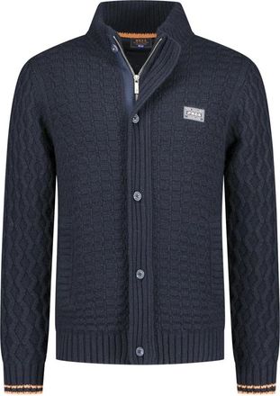 New Zealand Auckland Jaxton Cardigan - - Knitwear - Herren - Blau - 3XL