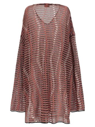 Vitelli Wave Jacquard Sweater - Red