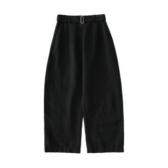 STUDIO NICHOLSON Chatto G&uuml;rtel Hose - - Trousers - Damen - Schwarzk - S