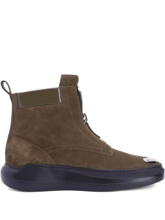 Giuseppe Zanotti bottines Denoel à fermeture zippée - Vert