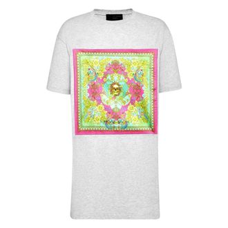 Philipp Plein T-Shirt Kleid Kurz New Baroque - - Dresses - Damen - Grau - S