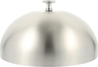 Cabilock Speiseglocke Edelstahl Teppanyaki Deckel Tellerglocke 24cm Burgerhaube Abdeckhaube Lebensmittel Abdeckung Käse Haube Grilldeckel Topfdeckel Servierglo