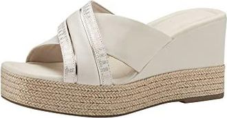 Tamaris Femme Mules, Dame Sabots,Pantoufle,Slides,Sandale,Chaussure dété,Chaussure de Loisir,Ivory,39 EU