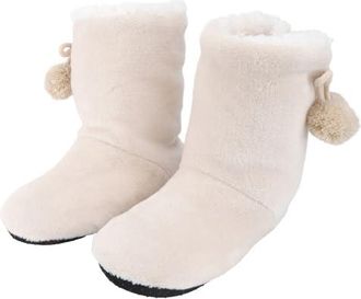 Minkissy minkissy Bottes DInt&eacute;rieur Chaudes en Coton pour LAutomne et LHiver Semelle Antid&eacute;rapante Souple Couleur Ivoire Taille Unique 39-41 Bottines Parent-Ga