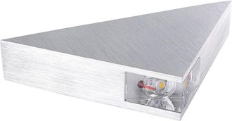 Artibetter 3w Led Dreieck-wandleuchte Aus Geb&uuml;rstetem Aluminium Moderne Wandlampe Mit Neutralwei&szlig;em Licht Langlebige Wandlampe F&uuml;r Schlafzimmer Badezimmer Flur U