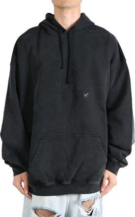 VETEMENTS Hoodie mit Logo-Stickerei - Schwarz