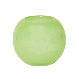 Cristalica Kugelvase Sommer Ballvase 10cm Blumenvase gr&uuml;n Mini Vase mundgeblasen