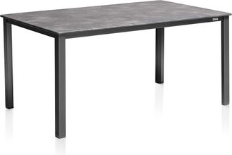 Kettler Kettler Cubic Esstisch, anthrazit, Aluminium, 160x90 cm, 0301821-7100