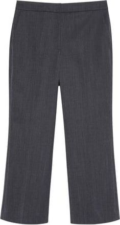 Calvin Klein Pantalon droit en laine m&eacute;lang&eacute;e