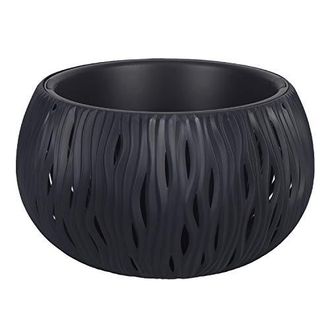 Prosperplast Blumentopf Sandy Bowl 370 schwarz Kunststoff Blumenkübel