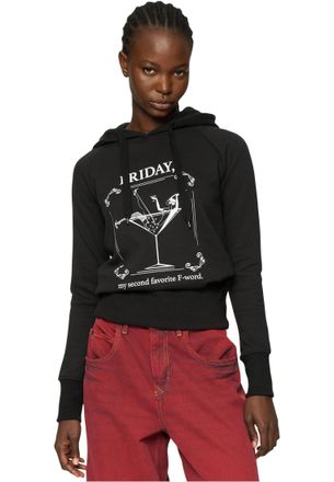 Mister Tee Damen Ladies F-Word Hoody Black, XL